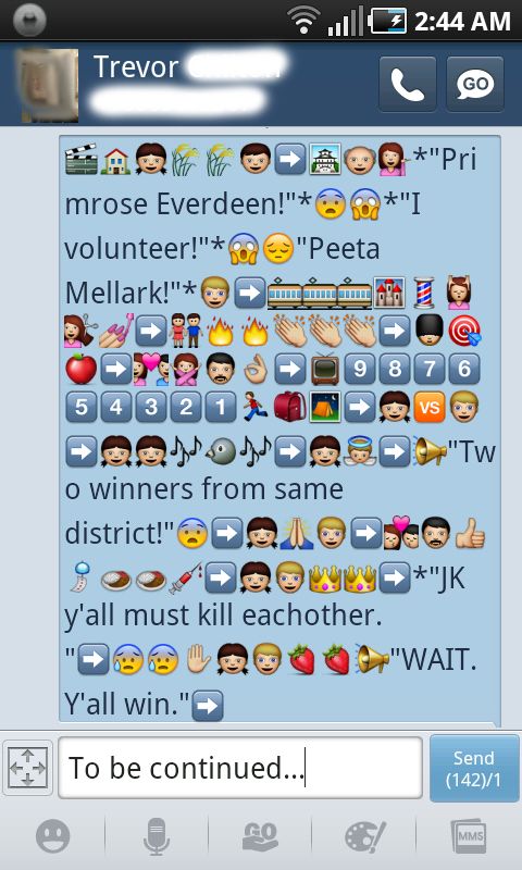 Summarizing The Hunger Games with Emoji. Winning. /spoiler | Scrolller
