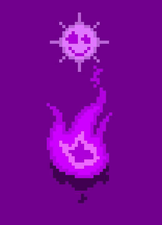 Sun/Fire Abstract Purple Pixel Phone Background | Scrolller