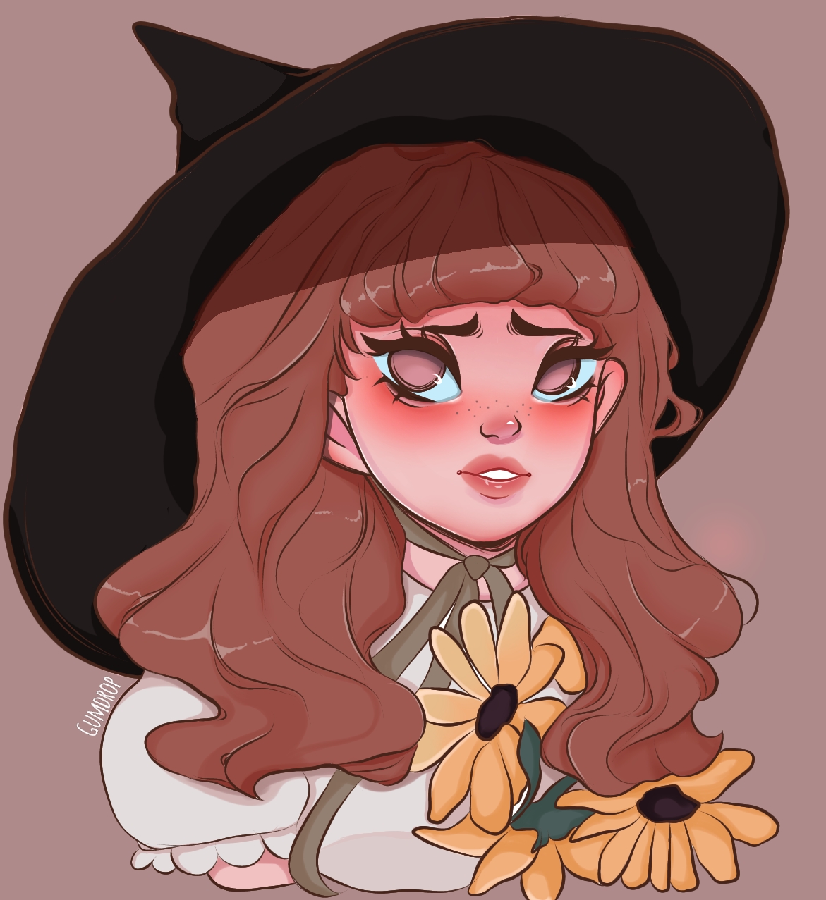 Sunflower Witch, Me, Digital Art, 2020 | Scrolller