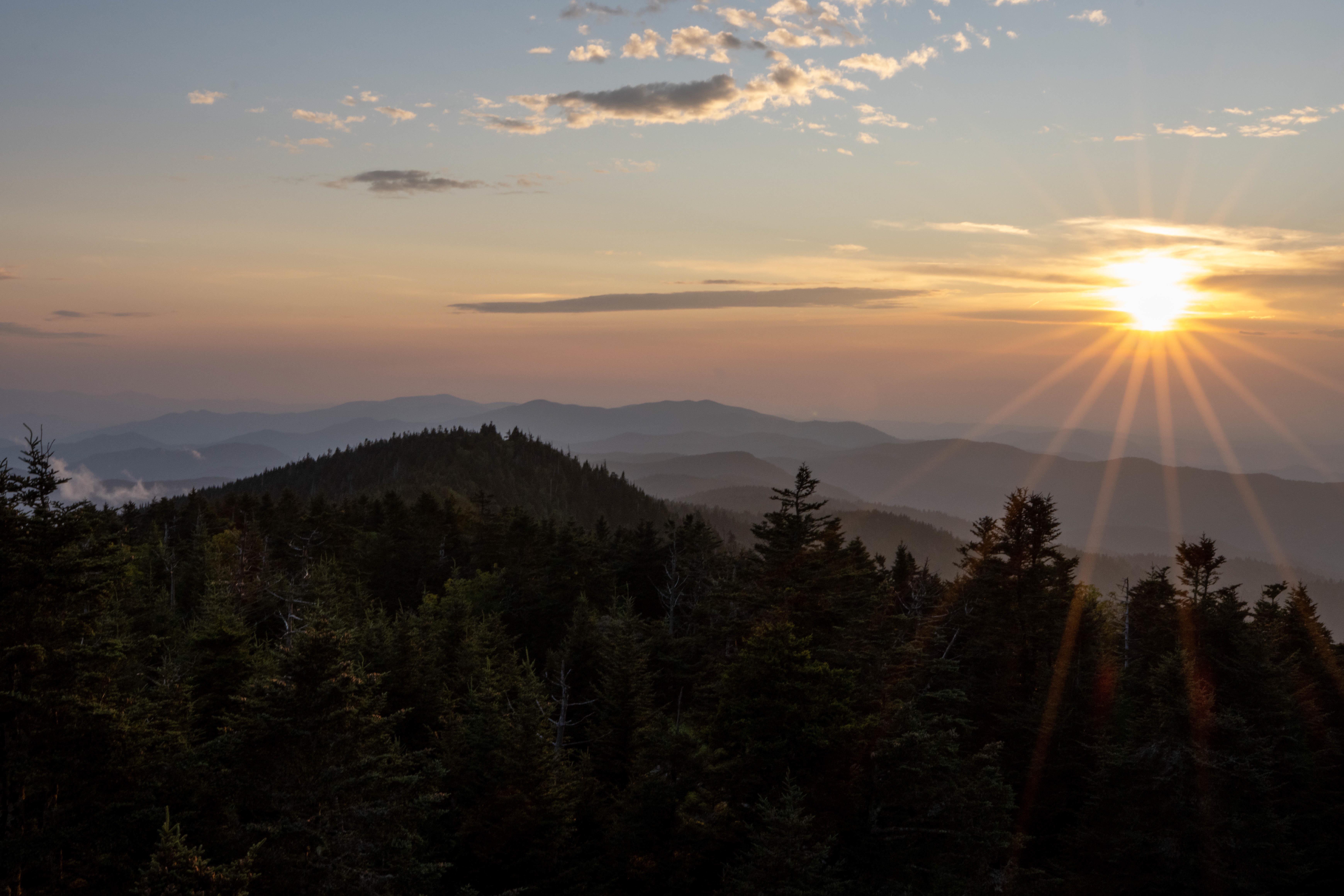 Sunset at Clingman's Dome in Great Smoky Mountains National Park | Scrolller