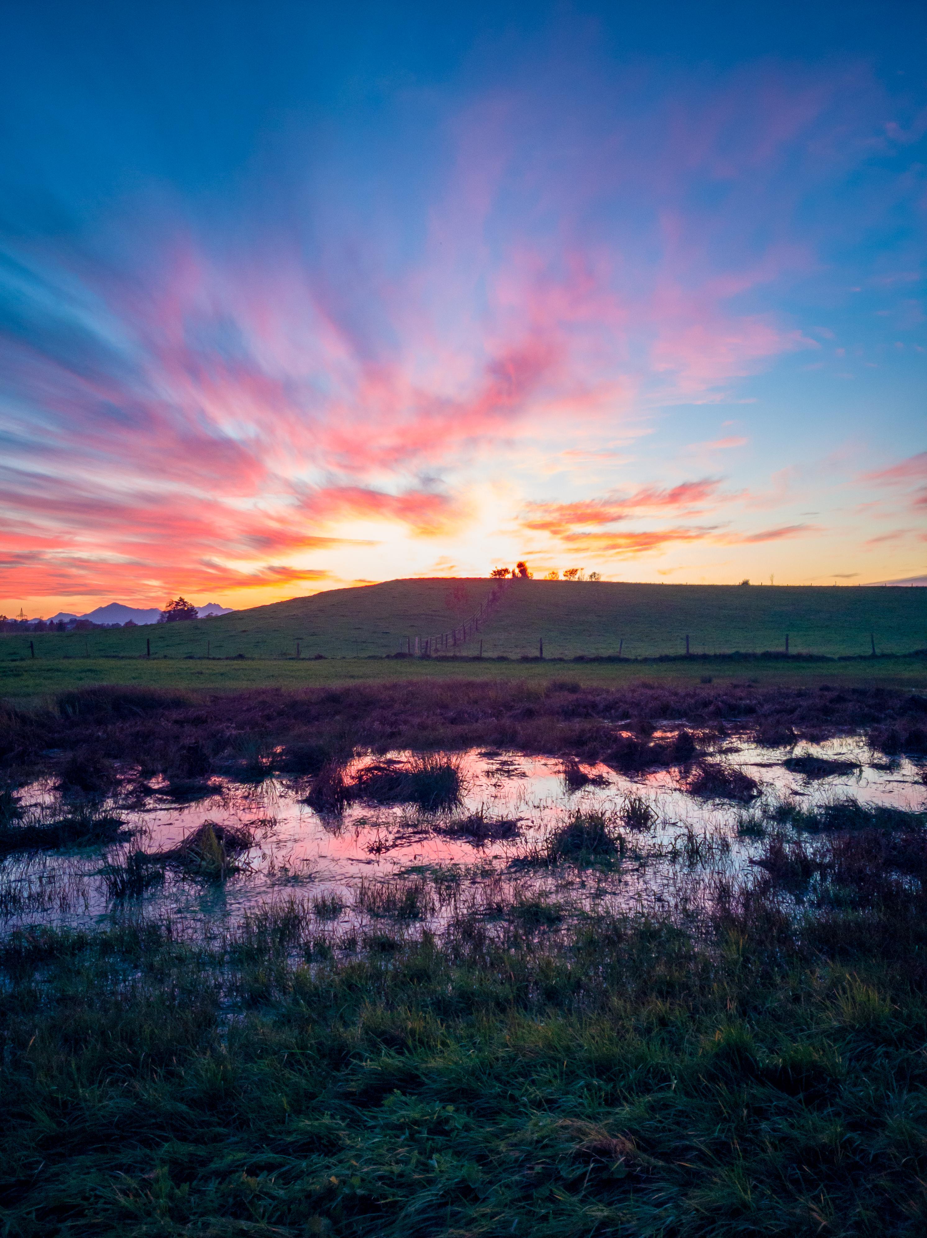 Sunset in Bavaria, Germany. | Scrolller