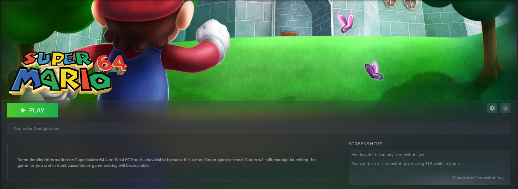 Super Mario 64 PC port looking good imported to Steam + generic controller support. | Scrolller