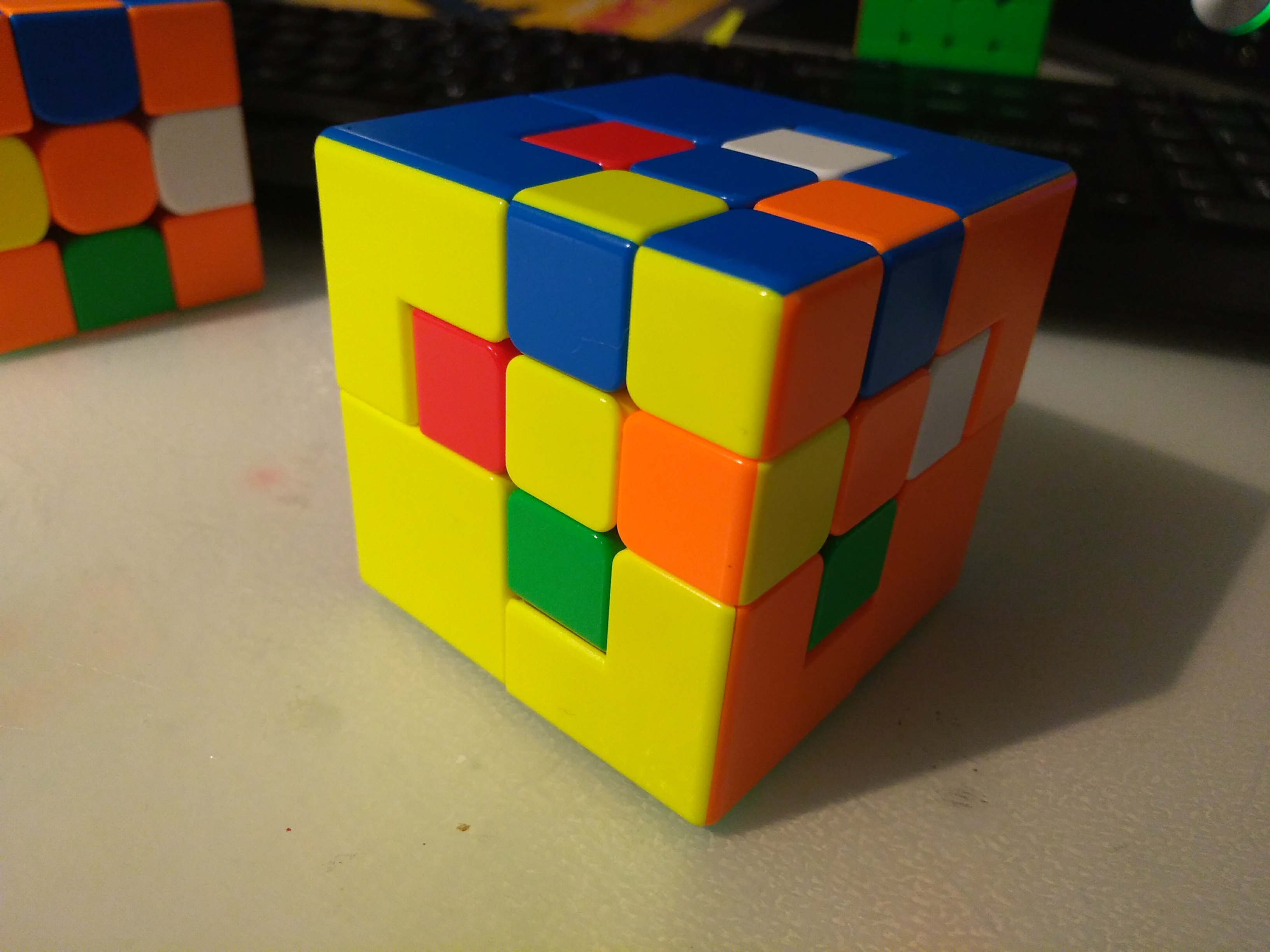 Superflip on the puppet cube | Scrolller