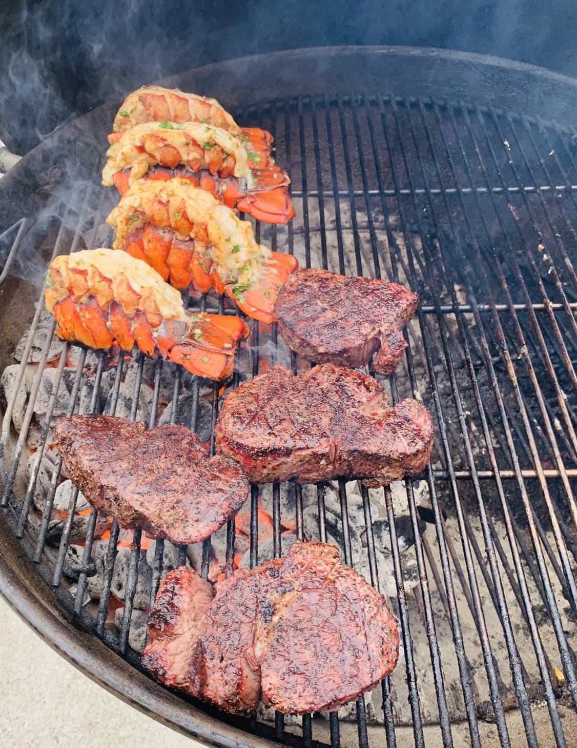 Surf and turf. Filets and lobster tails. | Scrolller