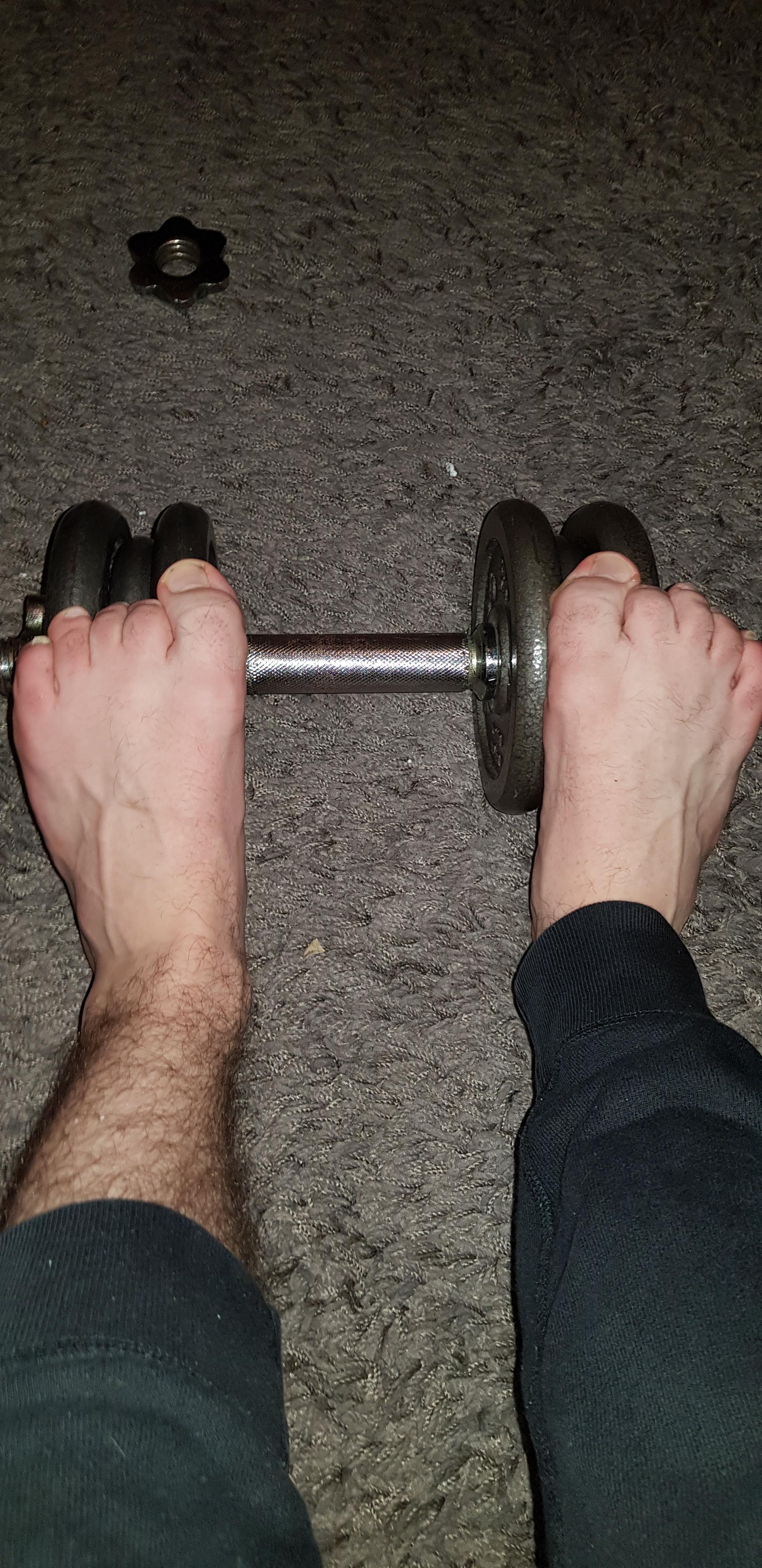 Sweaty mid workout feet | Scrolller