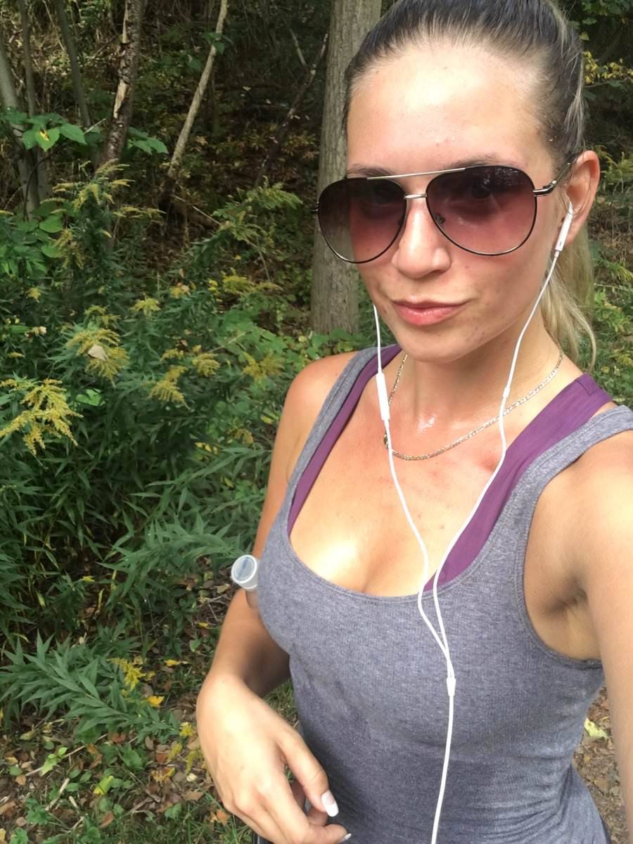 #sweatyselfie shades gray tank white earbuds | Scrolller