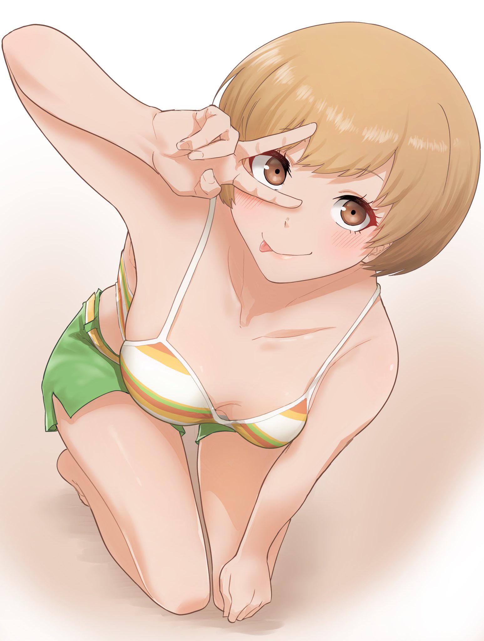 Swimsuit Chie (Kurosususu) | Scrolller