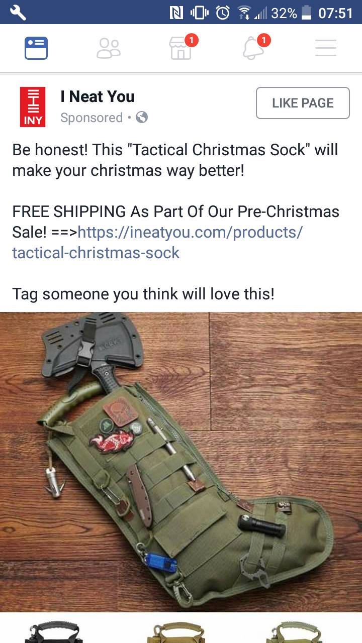 Tactical Christmas sock... | Scrolller