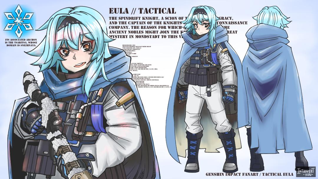 Tactical Gear Eula Fanart | Scrolller