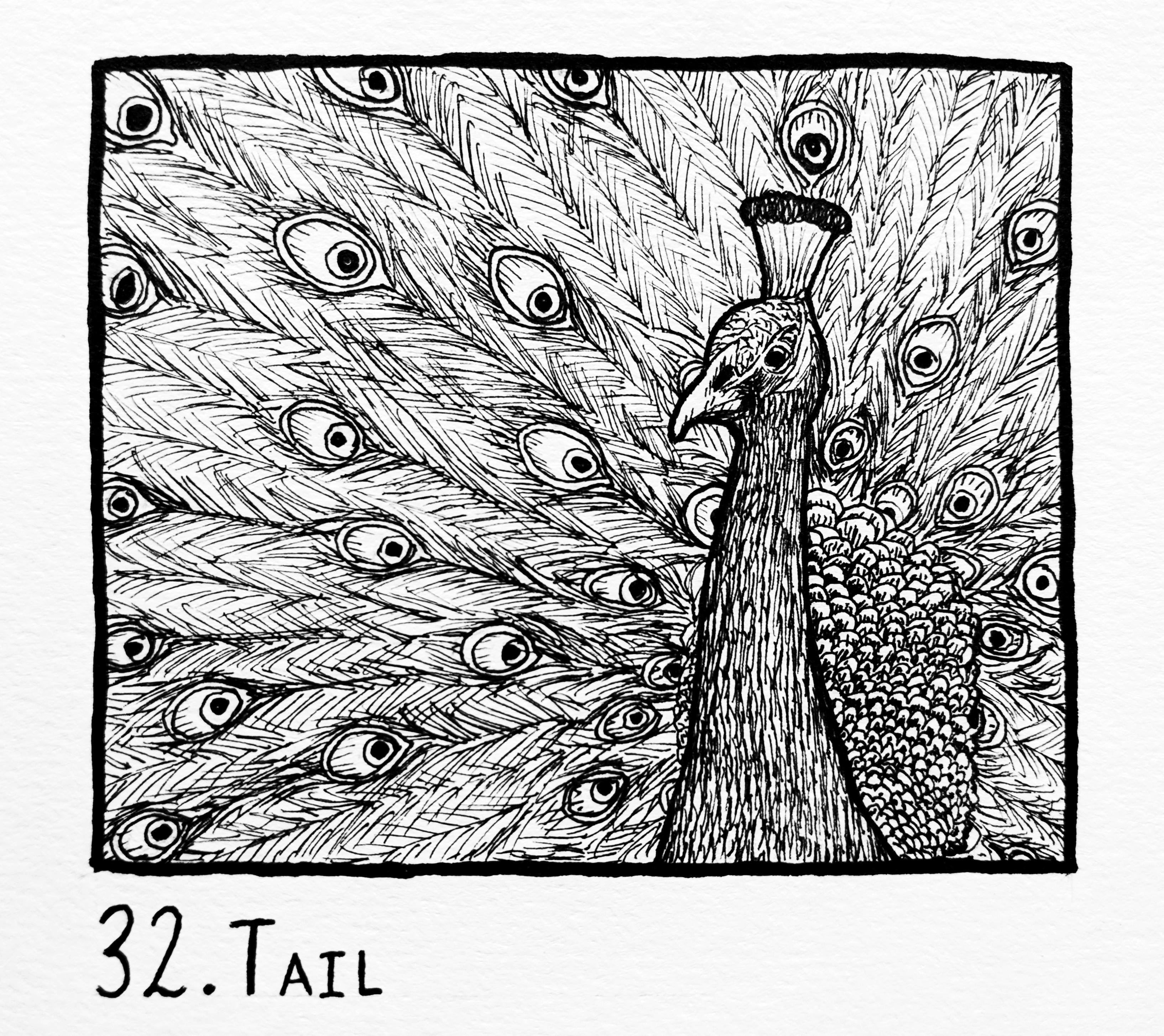 Tail, Me, Ink, 2020 | Scrolller
