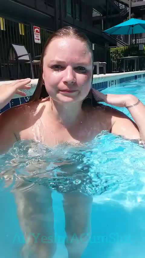 Pierced in the pool! [F]24 | Scrolller