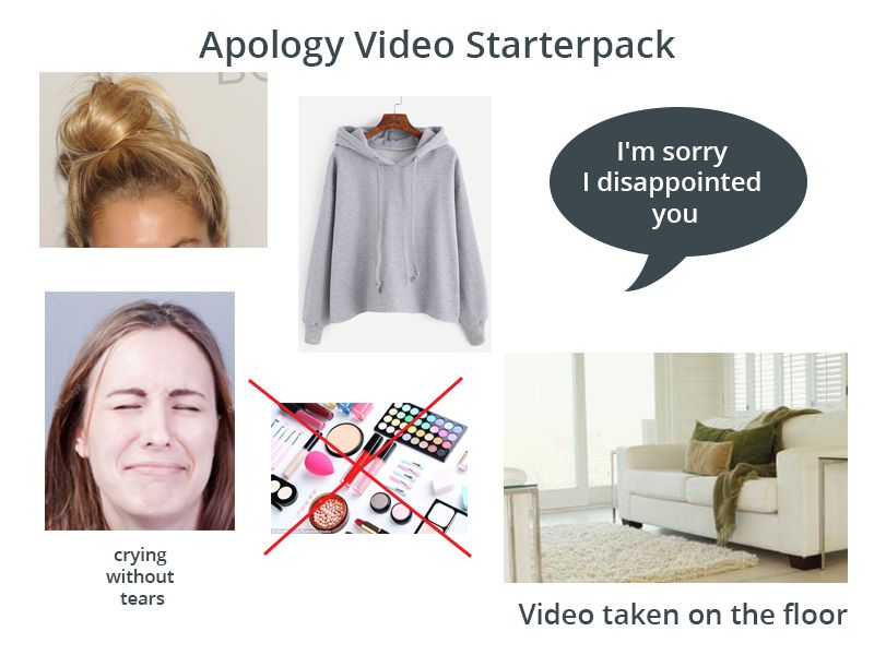 APology Video Starterpack | Scrolller