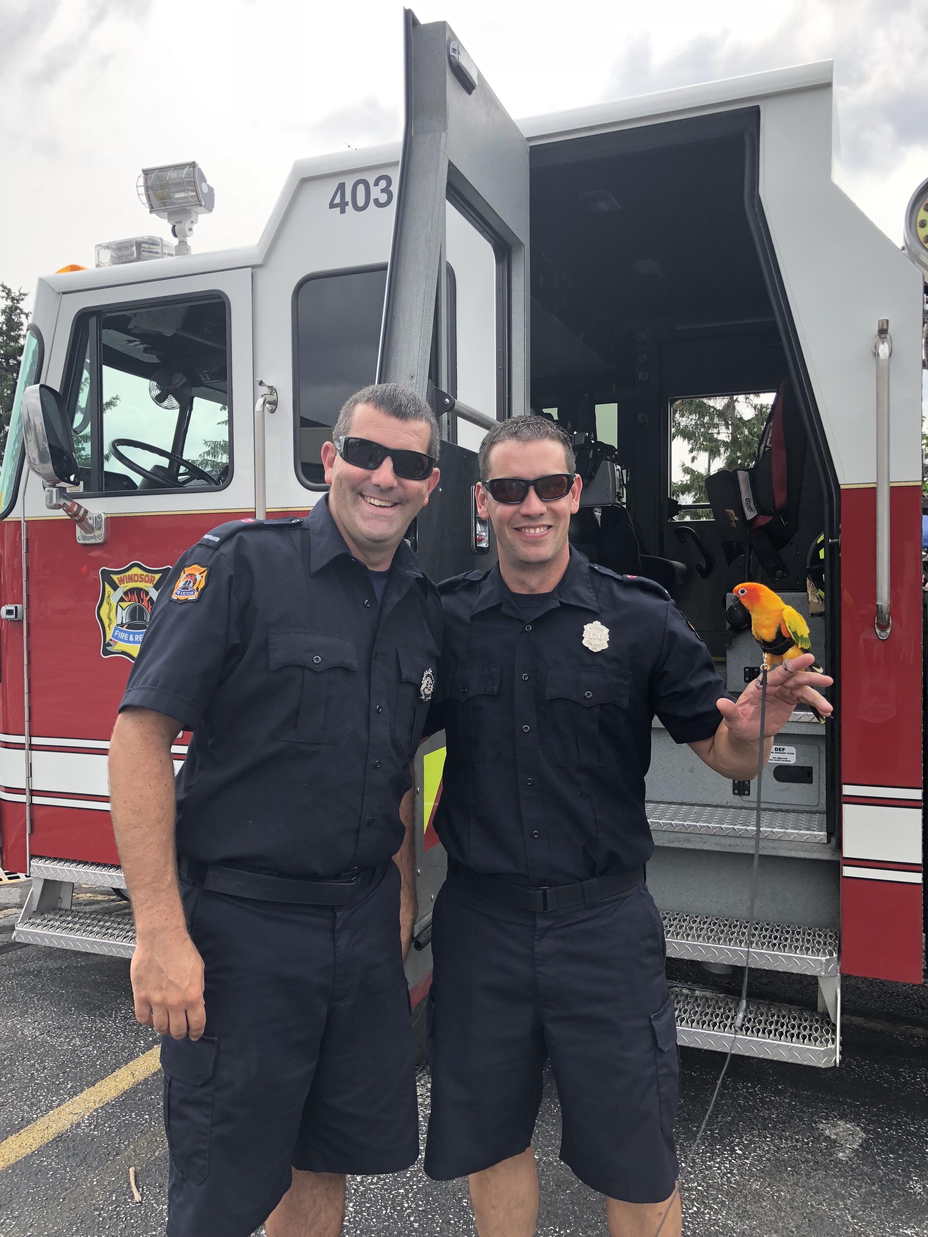 Tango met some hero’s today! | Scrolller