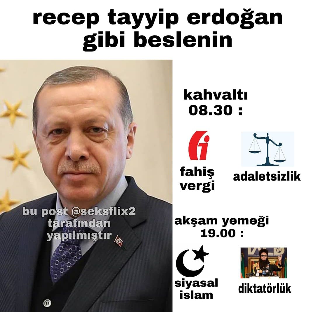 tayyip gibi beslenin | Scrolller