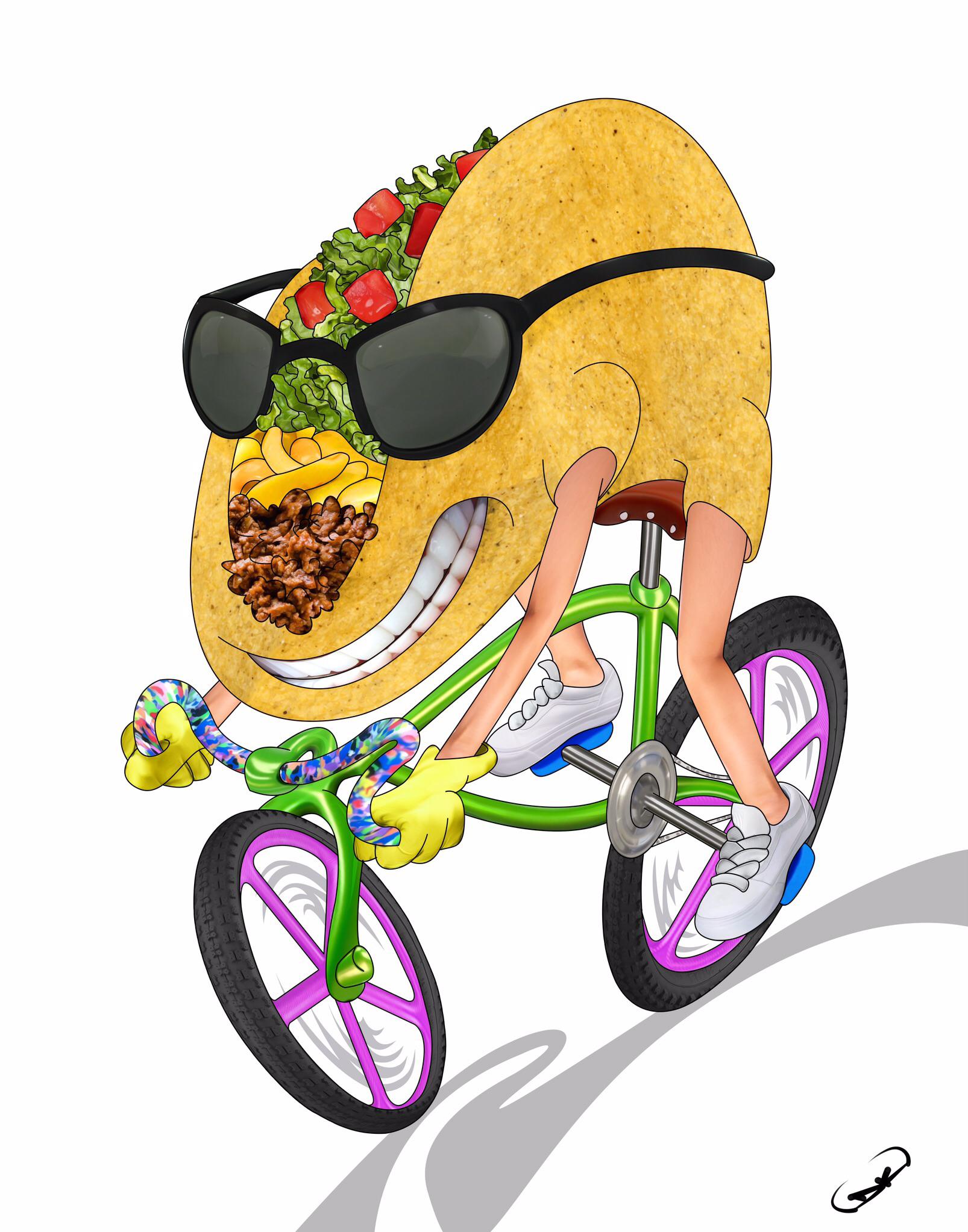 Team Taco Ragbrai 2019 logo, By Me, digital illustration. | Scrolller