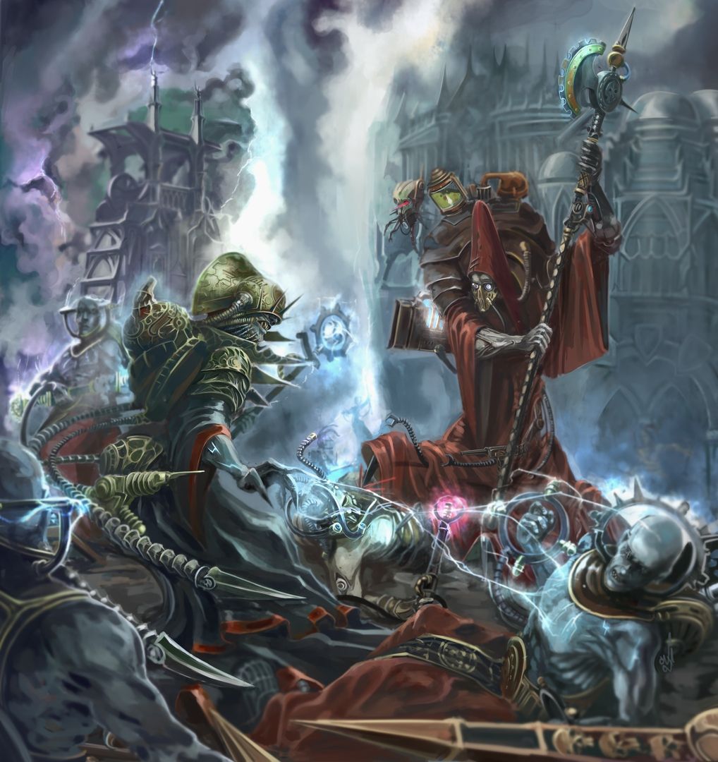 Techpriest battle by Nictanova | Scrolller