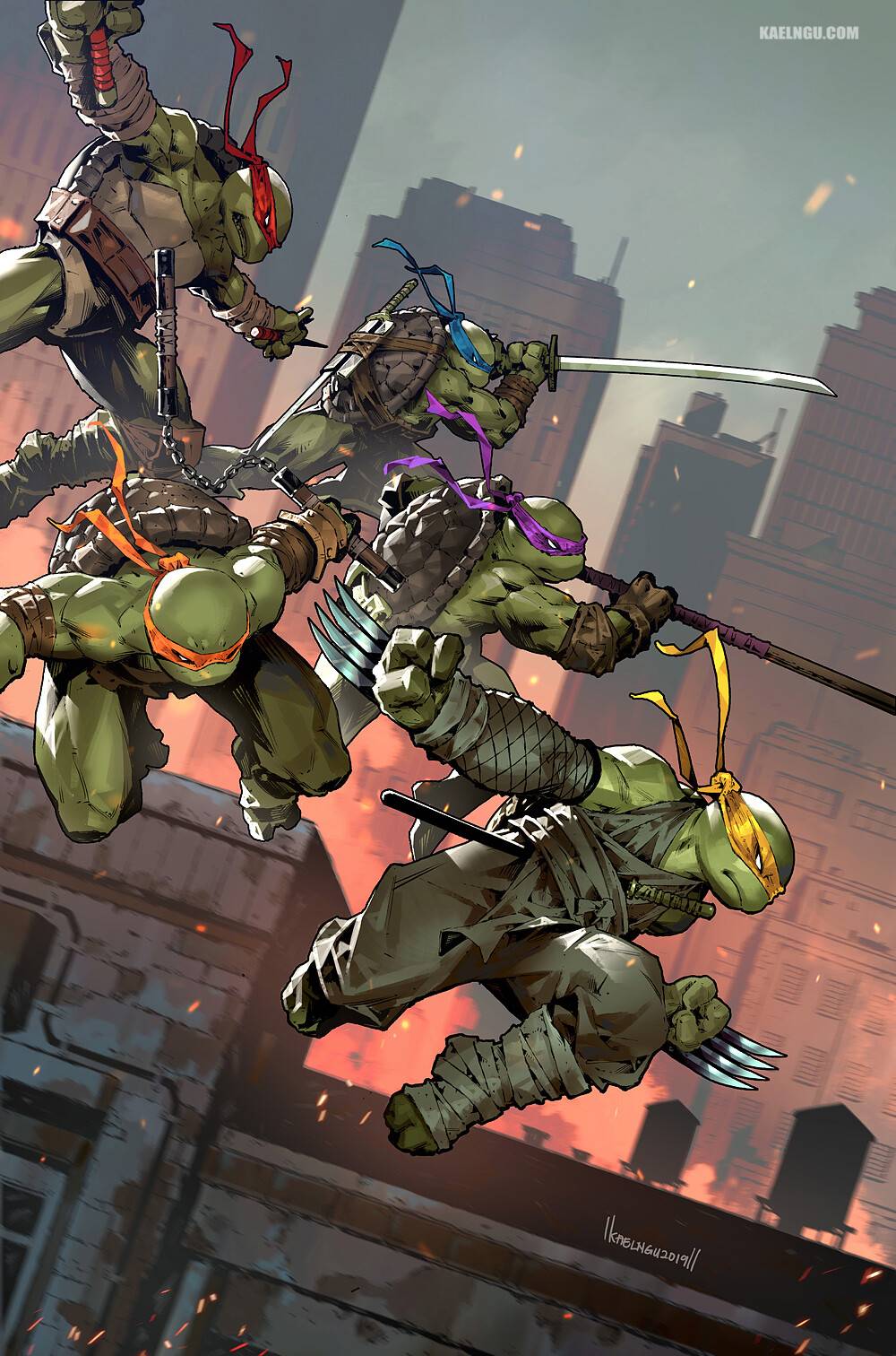 Teenage Mutant Ninja Turtles by Kael Ngu | Scrolller