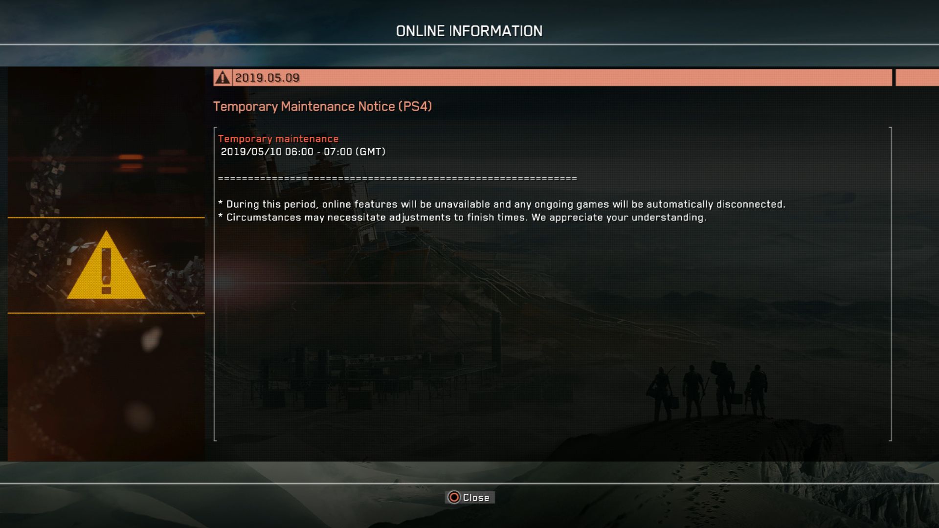 Temporary Maintance Notice just popped up. | Scrolller