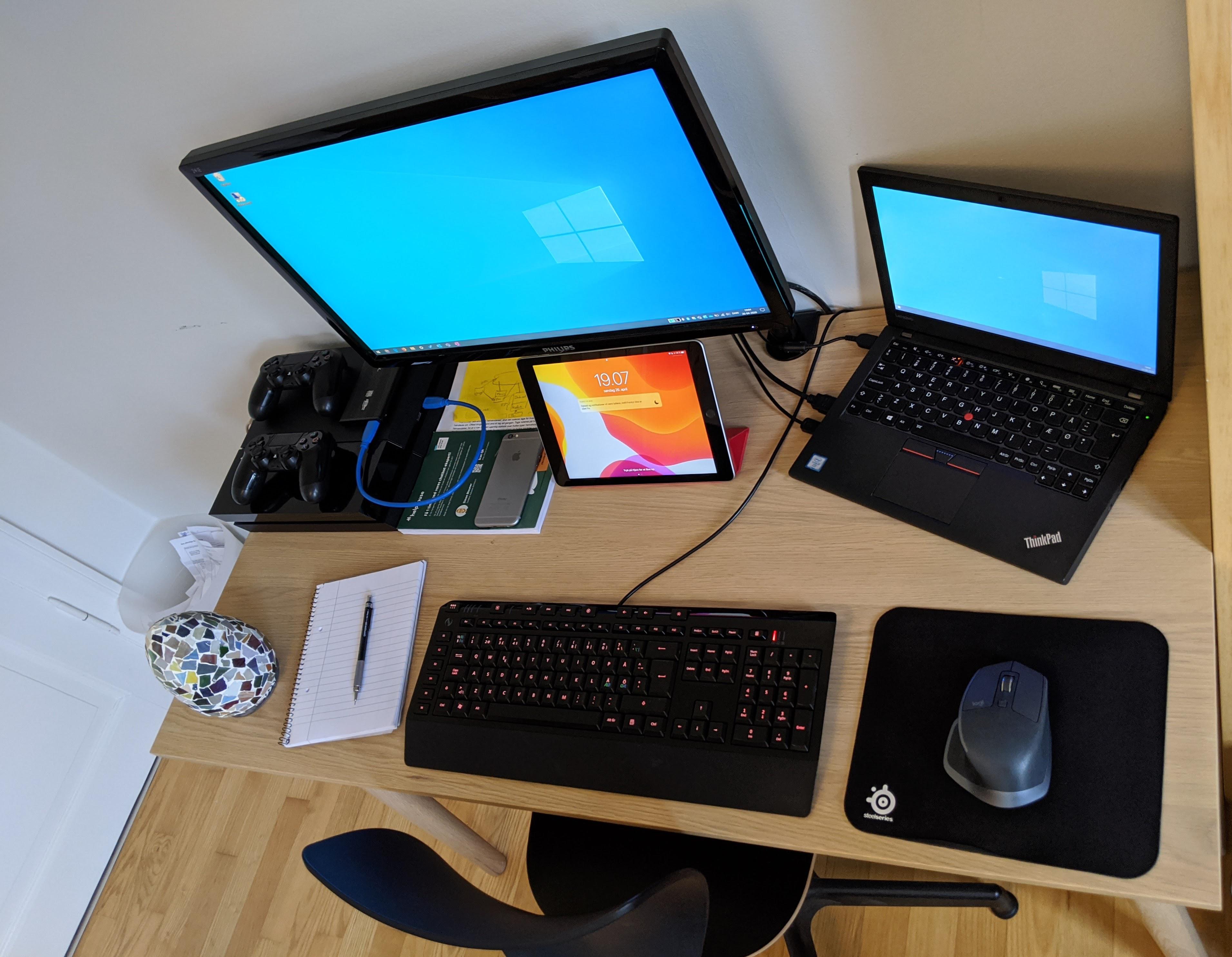 Temporary work from home setup | Scrolller