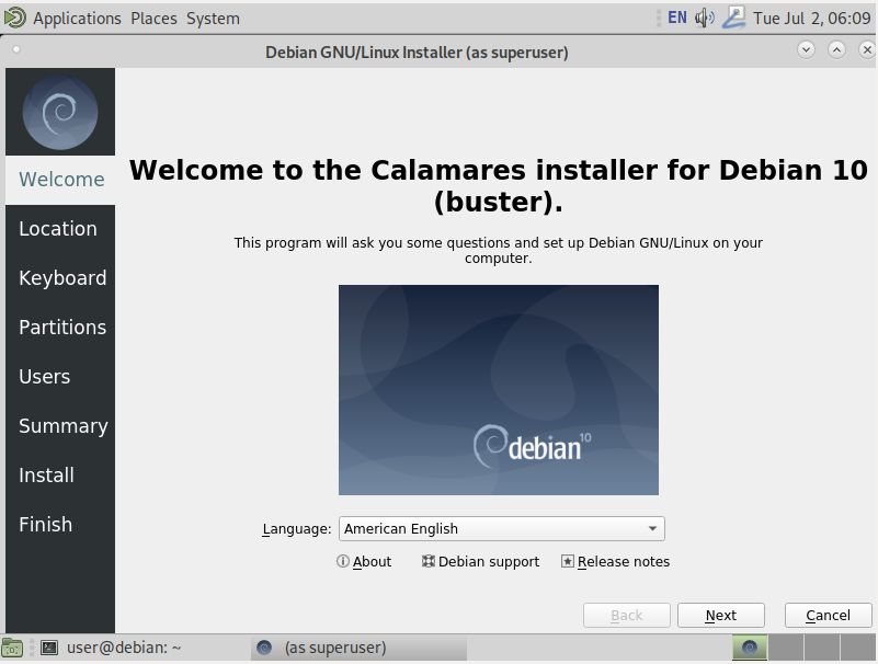 Testing New Hybrid Buster Debian 10 Release Candidate Image Scrolller