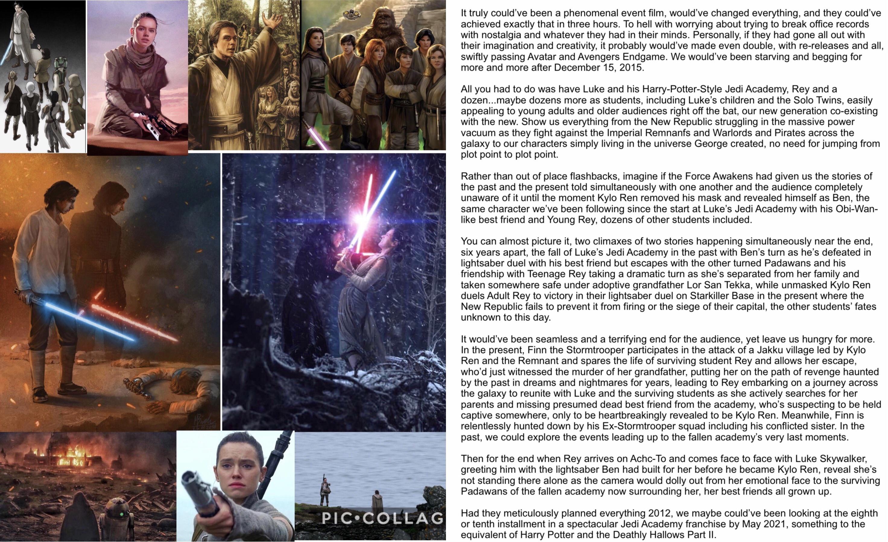 TFA, the stories of the past and the present told simultaneously...storytelling potential and ...