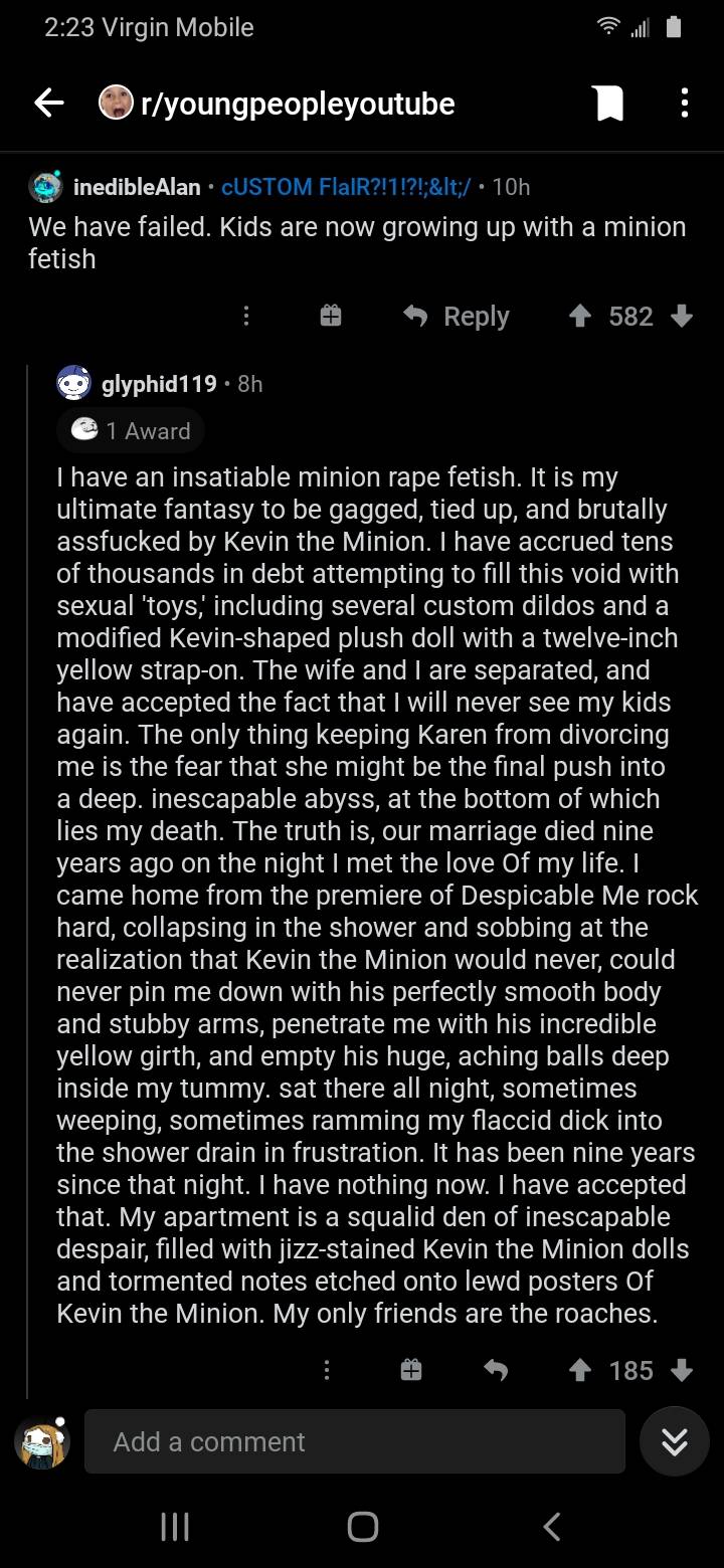 Thanks, I hate minions | Scrolller