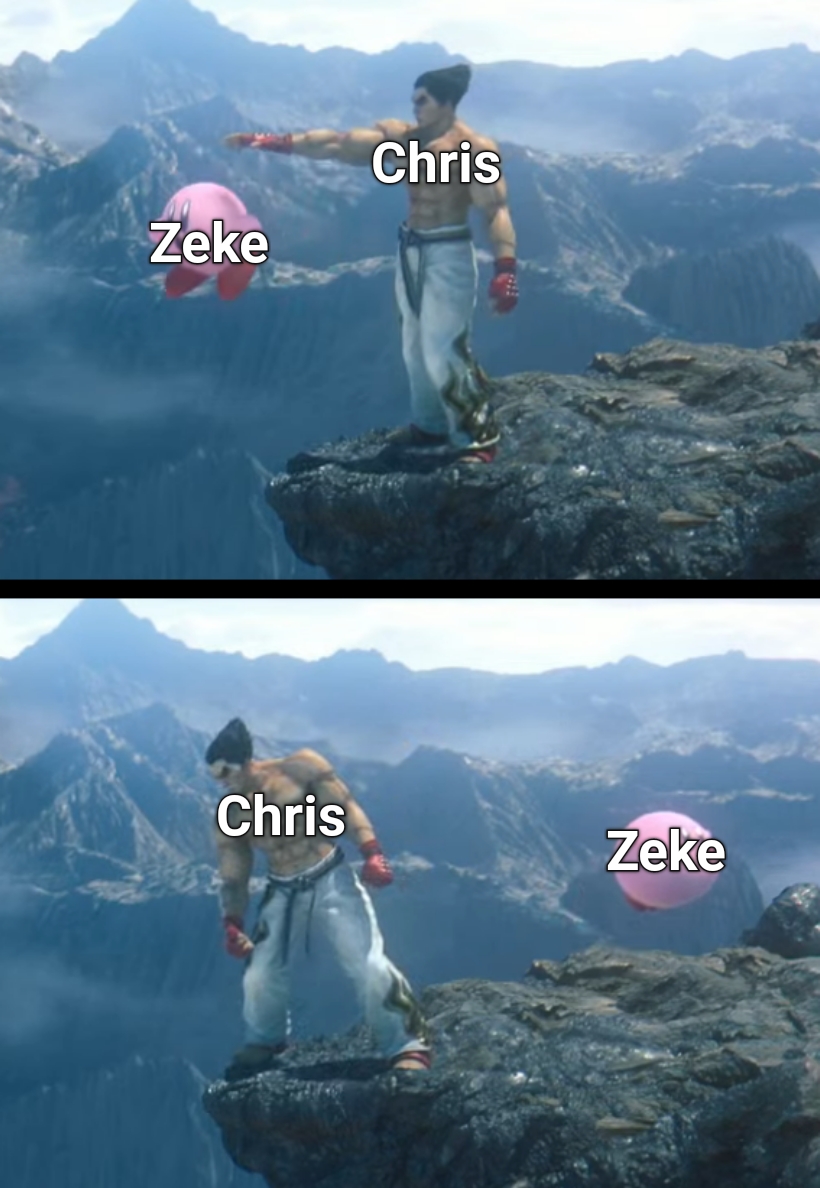 That moment when Zeke was kicked off the plane: | Scrolller