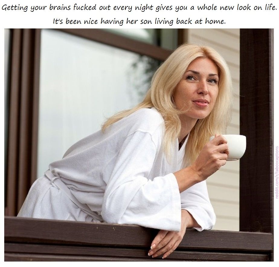 That warm feeling inside? That'd be her son's cum. | Scrolller