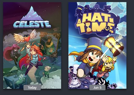 The covers for Celeste and A Hat in Time look somewhat similar | Scrolller