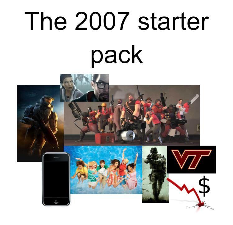 The 2007 starter pack | Scrolller