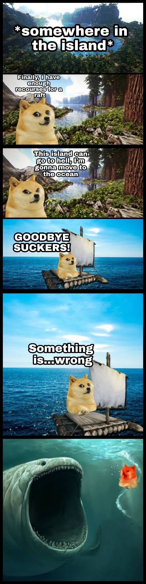 The ark experience. Part 3: building a raft | Scrolller