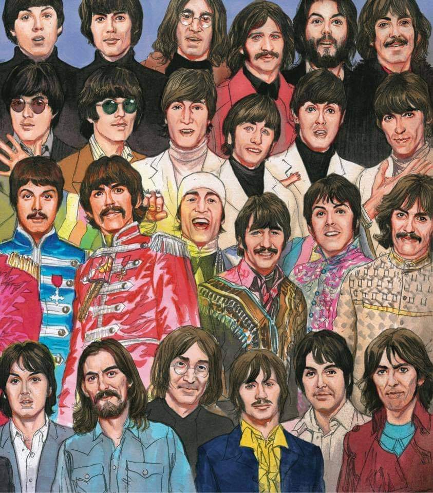 The Beatles throughout the ages by artist Alex Ross | Scrolller