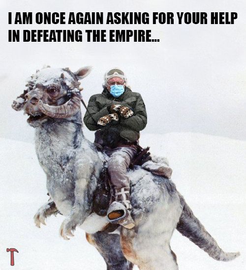 The Bern on Tauntaun patrol | Scrolller