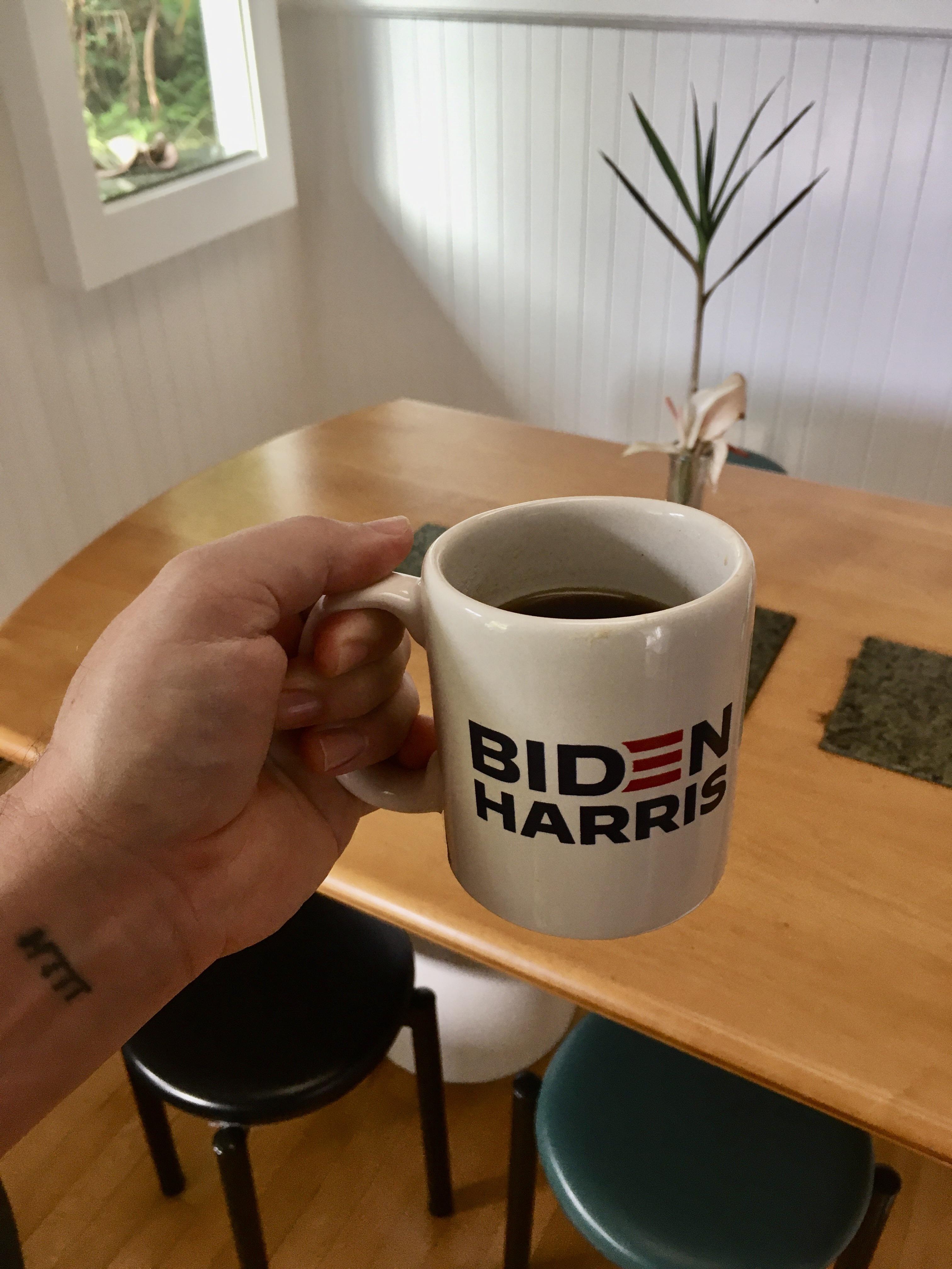 The best part of waking up is Kamala on your cup | Scrolller