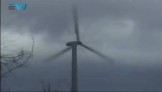 Wind speed is a little too much for wind turbine | Scrolller