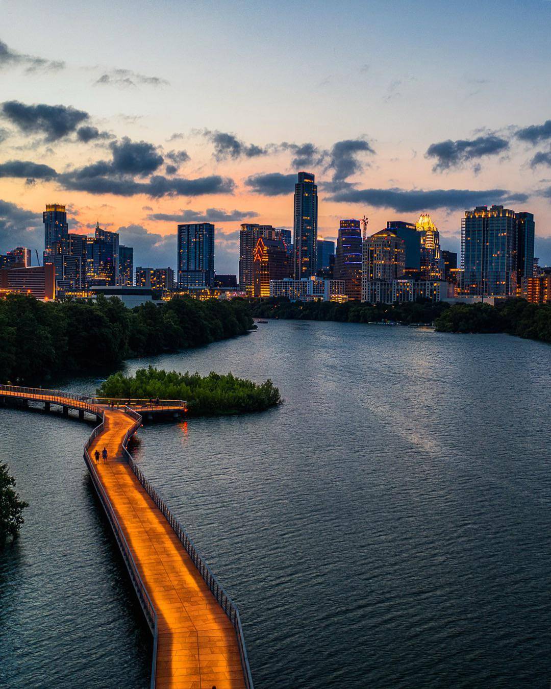 The Boardwalk and skyline from above | Scrolller