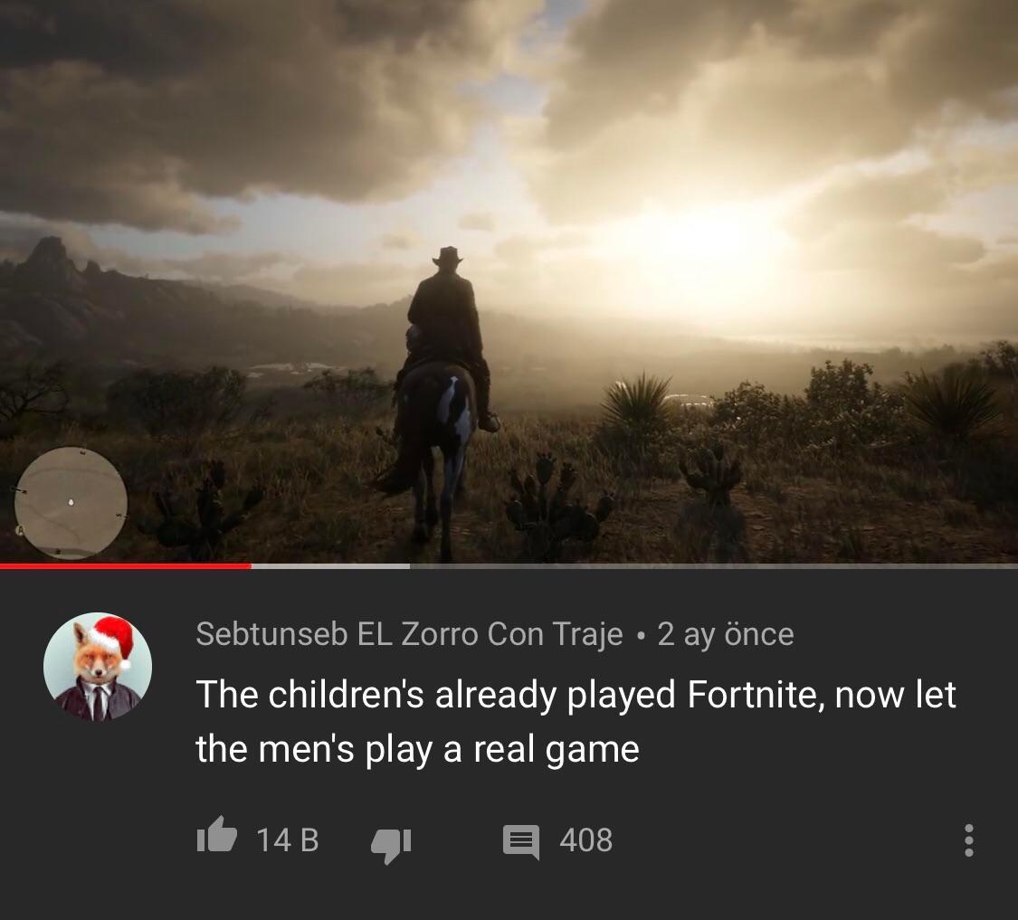 The comment section on RDR2’s gameplay video is a gold mine. | Scrolller