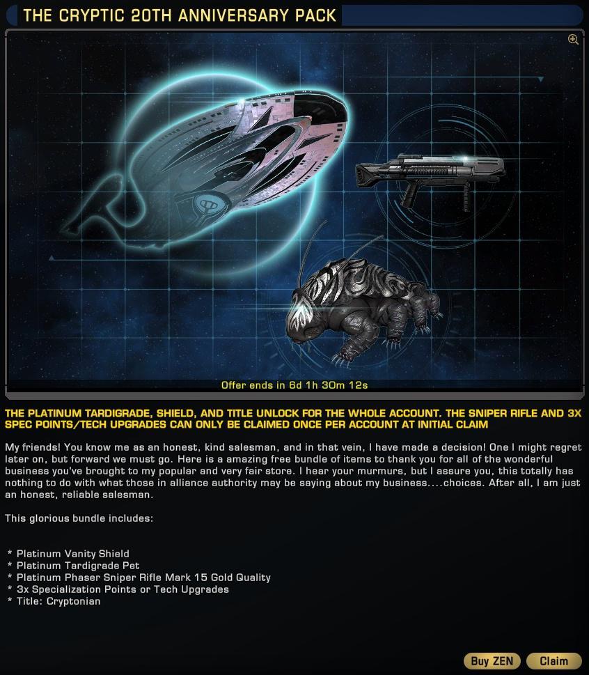 The Cryptic 20th Anniversary Pack claimable FREE at Mudd's Market | Scrolller