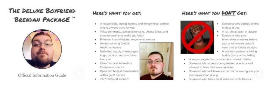 "The Deluxe Boyfriend Brendan Package(tm)" | Scrolller