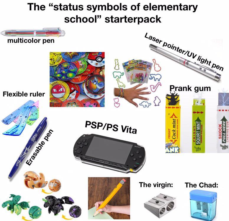 The “elementary school status symbols” starterpack | Scrolller