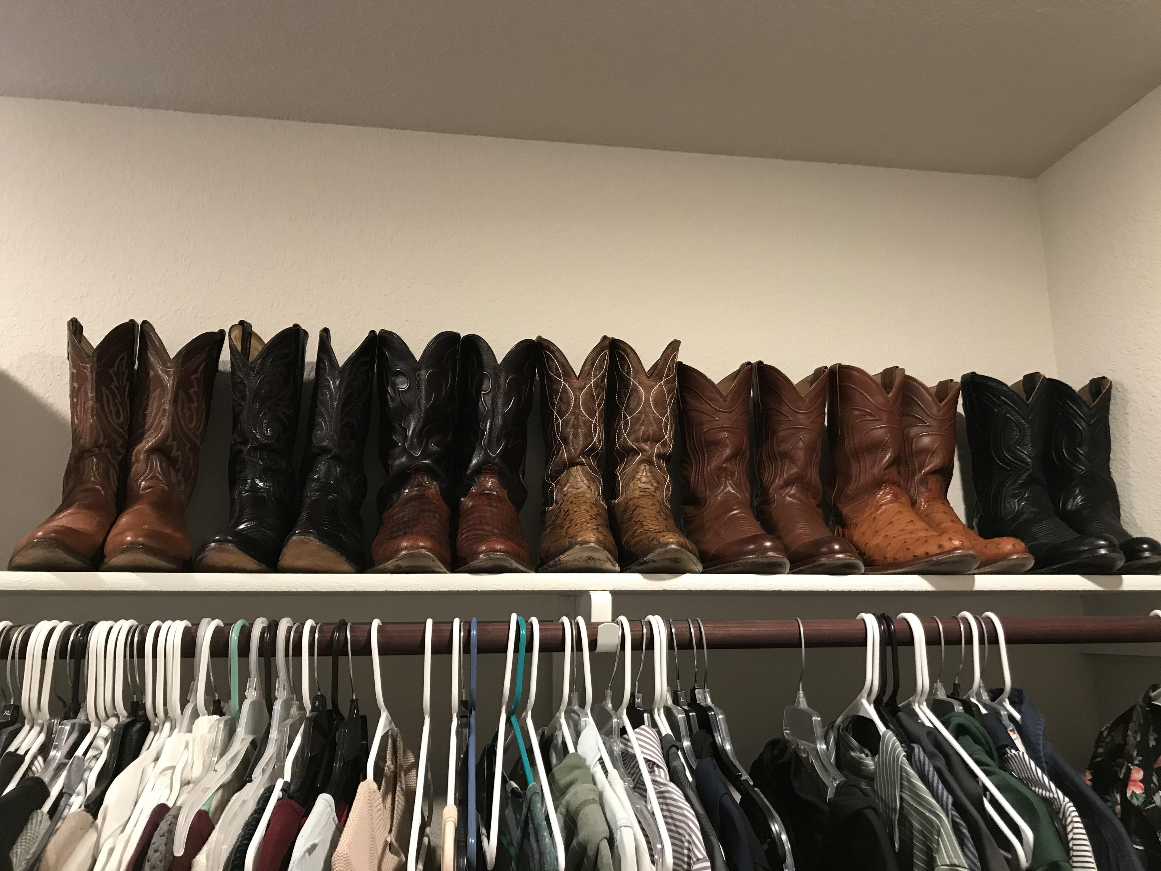 The ever expanding boot collection, to the dismay of the Mrs. | Scrolller