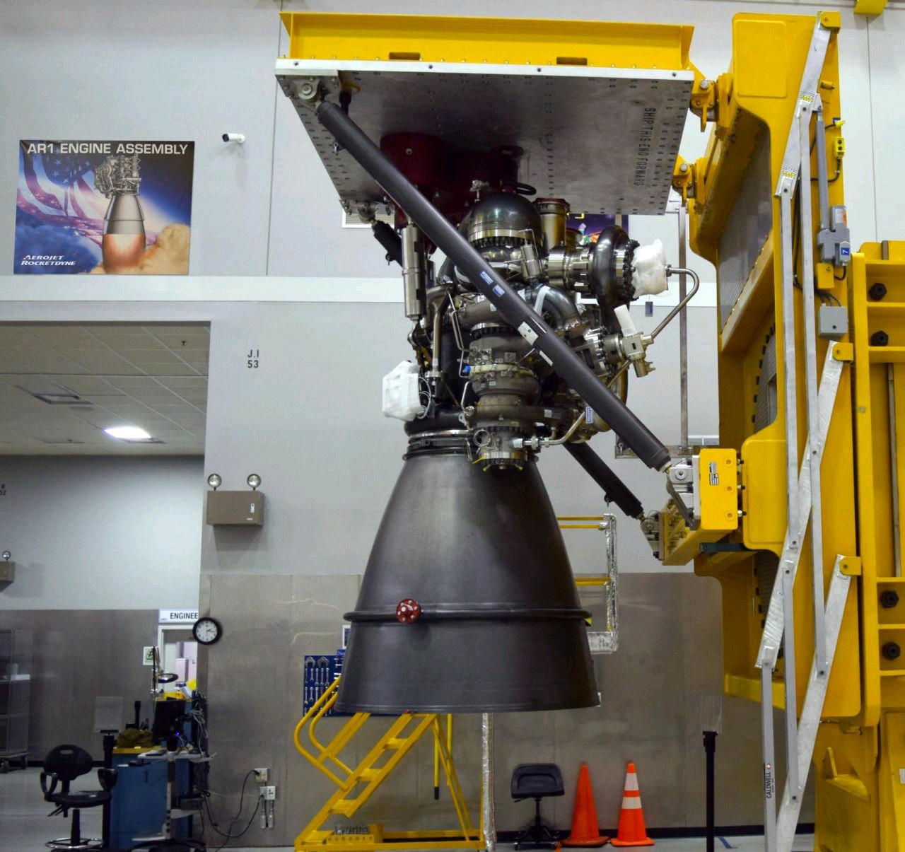 The first Aerojet Rocketdyne AR1 engine is complete – the first American-made liquid oxygen ...
