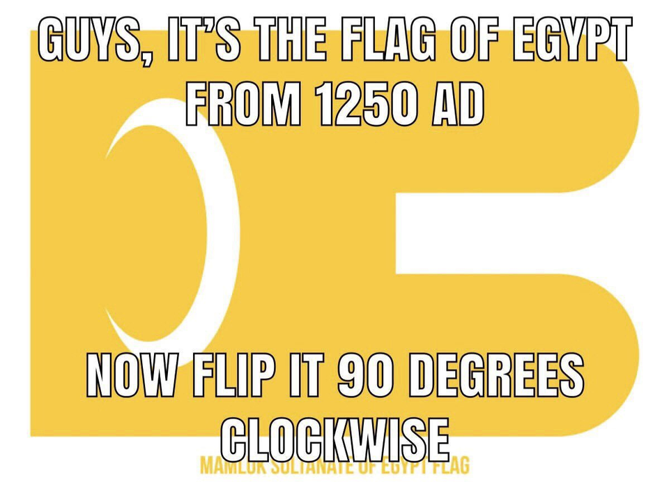 The flag of egypt from 1250 AD is interesting RULE | Scrolller