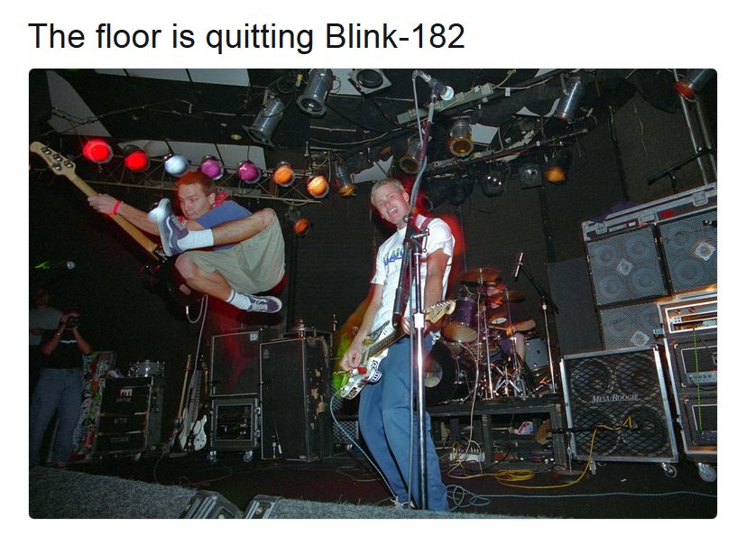 The Floor: Blink-182 | Scrolller
