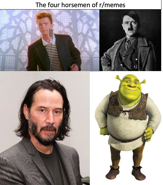 the four horsemen of r/memes | Scrolller
