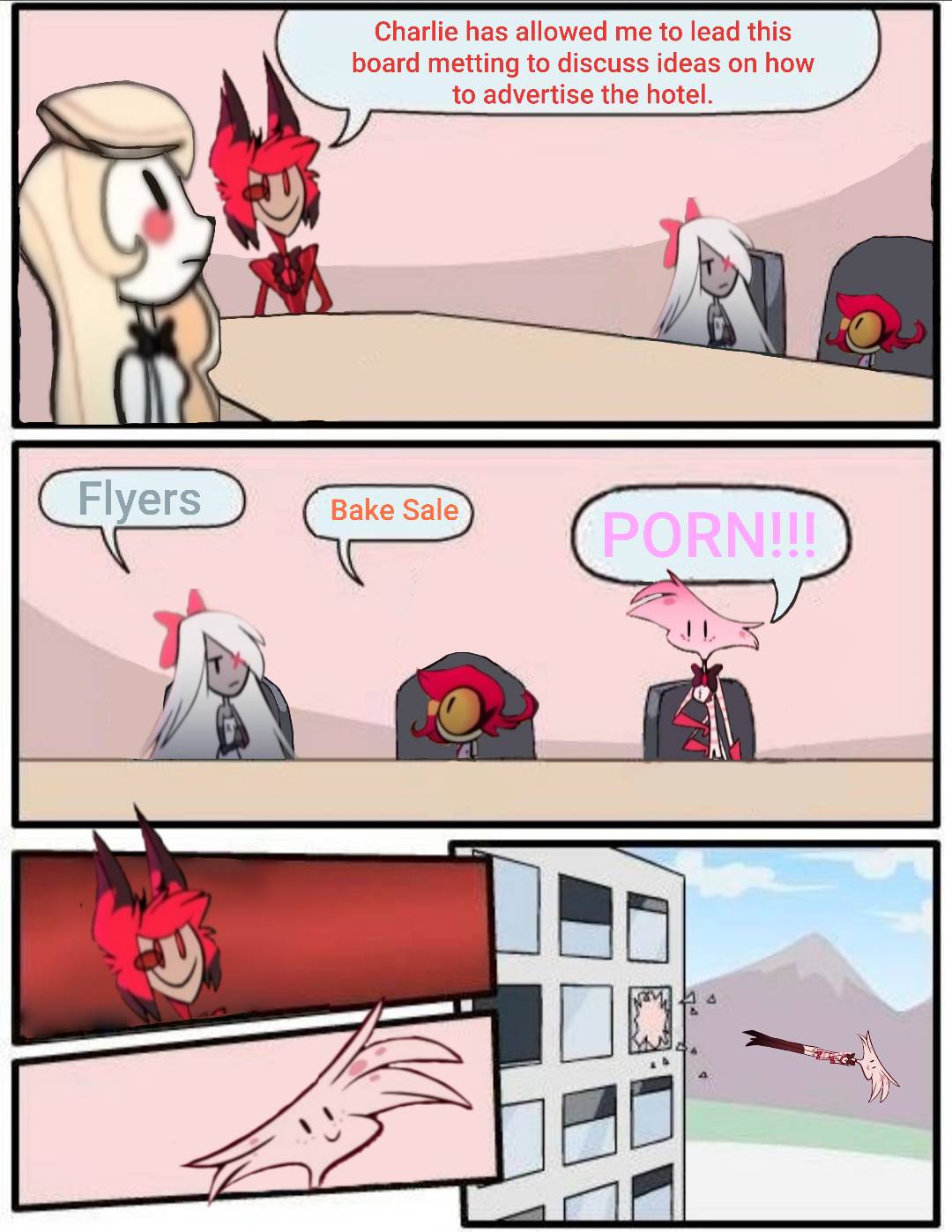 The gang discuss advertising ideas. | Scrolller