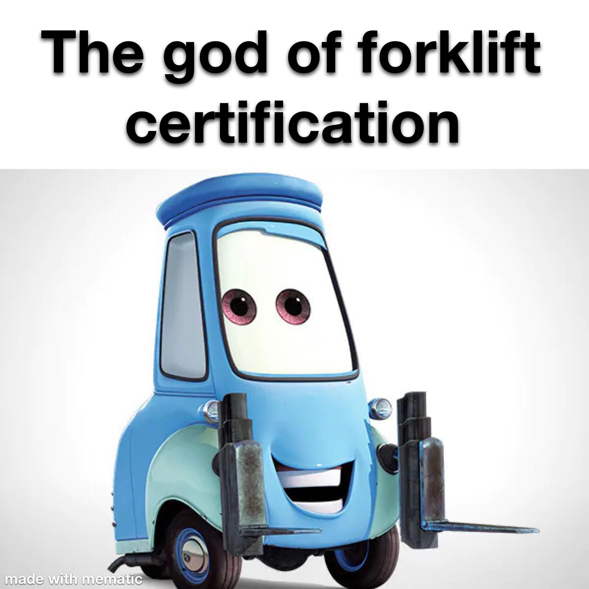 The god tier forklift certification | Scrolller