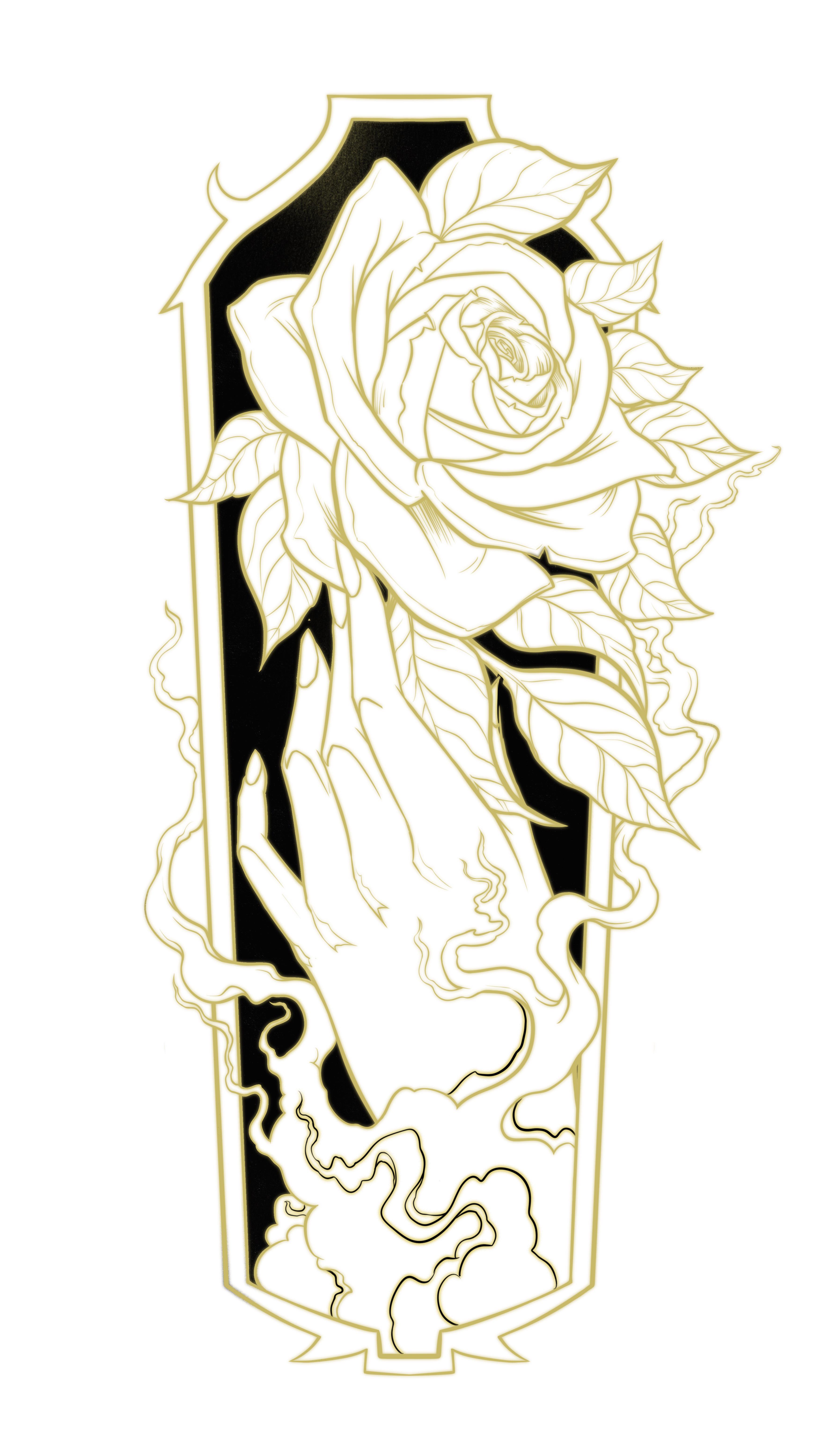 🌹 The Golden Rose 🌹 Forearm design ready for a client in Charlotte! | Scrolller