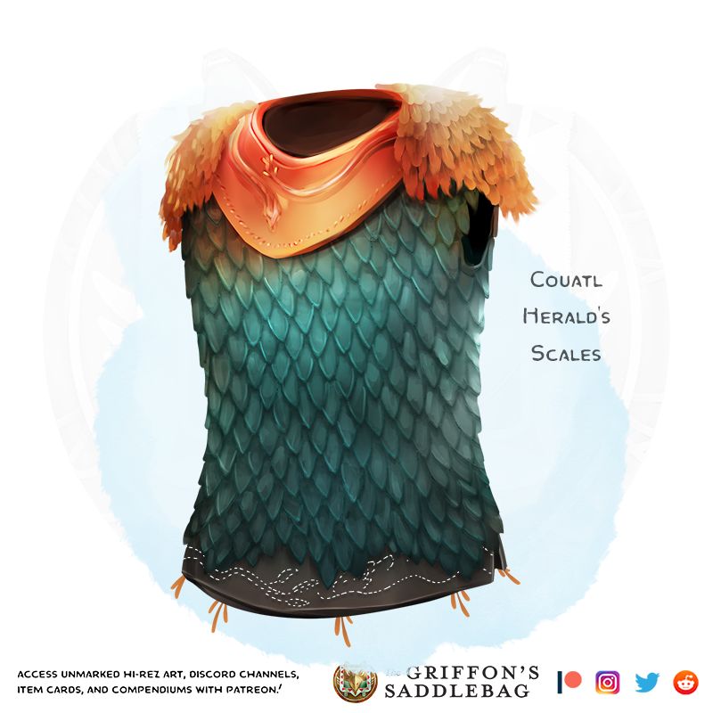 {The Griffon's Saddlebag} Couatl Herald's Scales | Armor (scale mail) | Scrolller