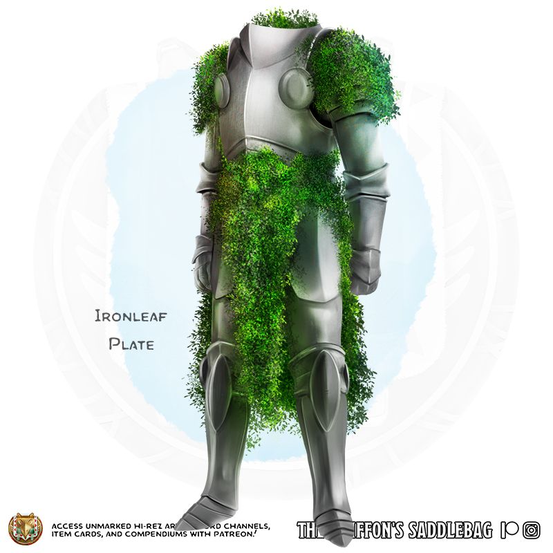 {The Griffon's Saddlebag} Ironleaf Plate | Armor (plate) | Scrolller